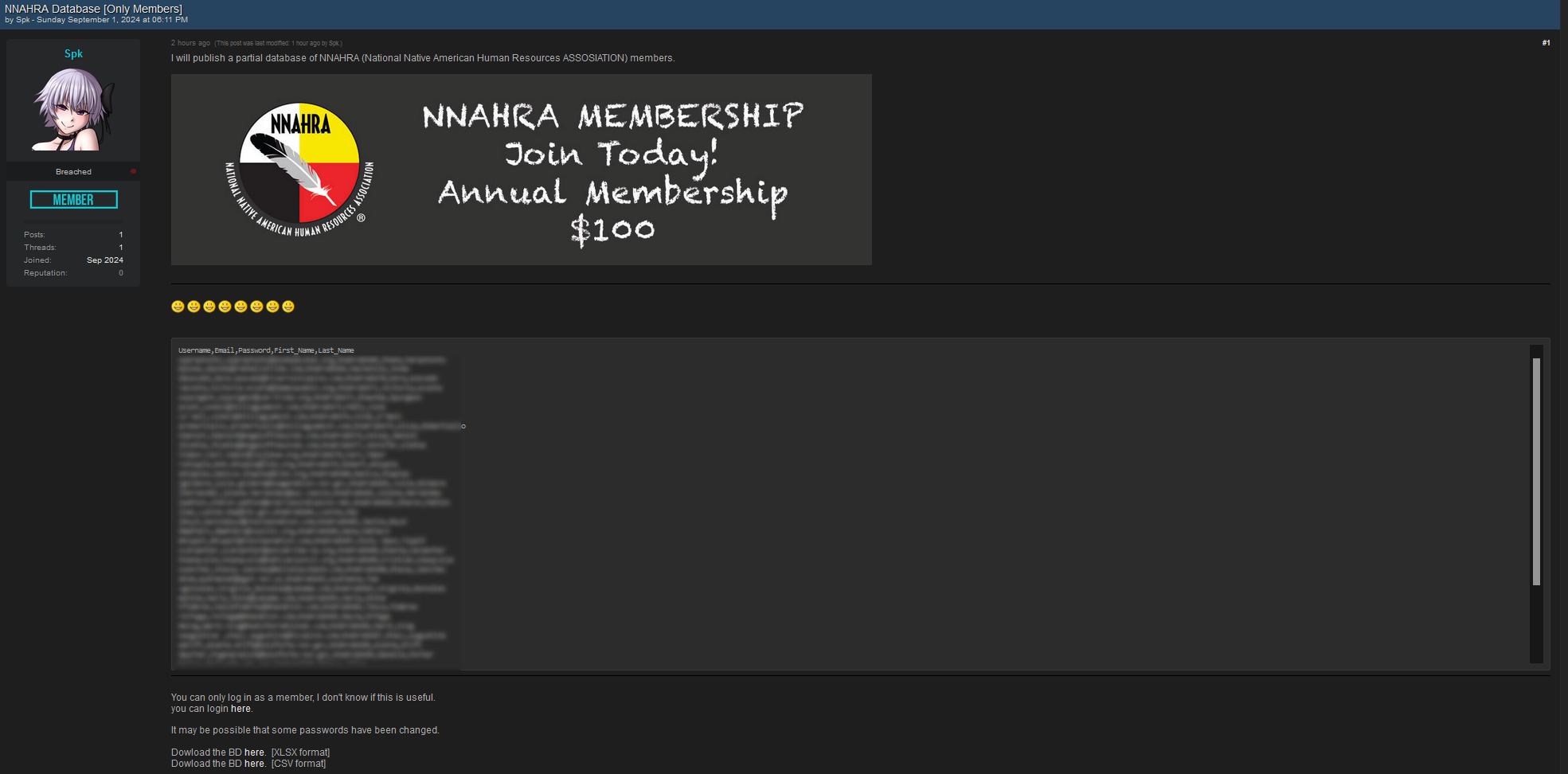 Alleged Leak of National Native American Human Resources Association ...