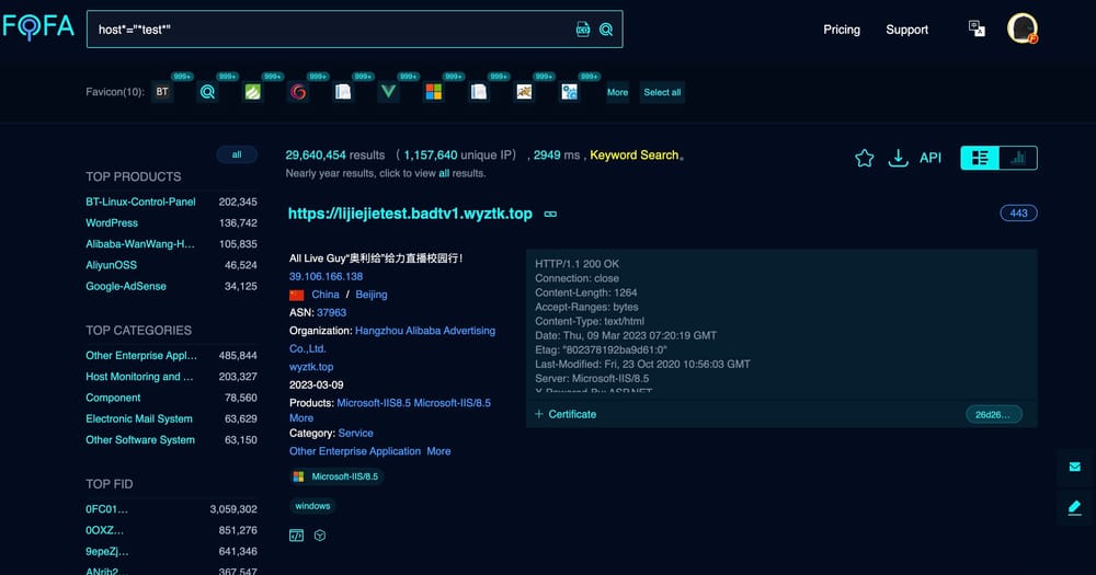 The Correct Way to Use Fuzzy Search in FOFA