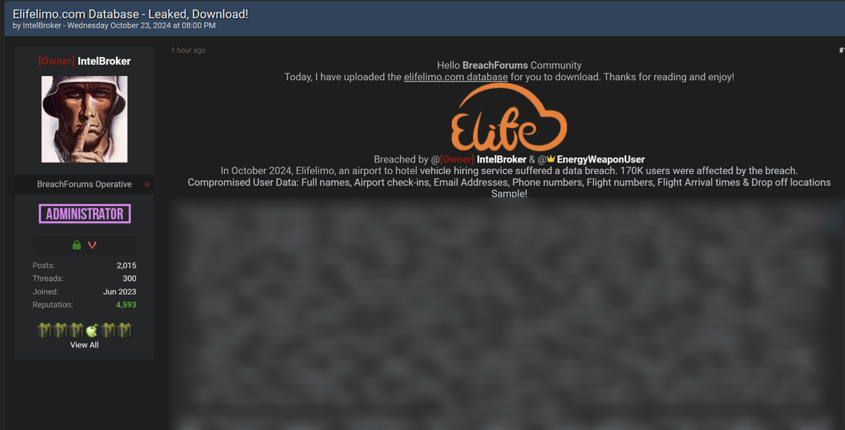 IntelBroker and EnergyWeaponUser have Allegedly Leaked the Database of ...