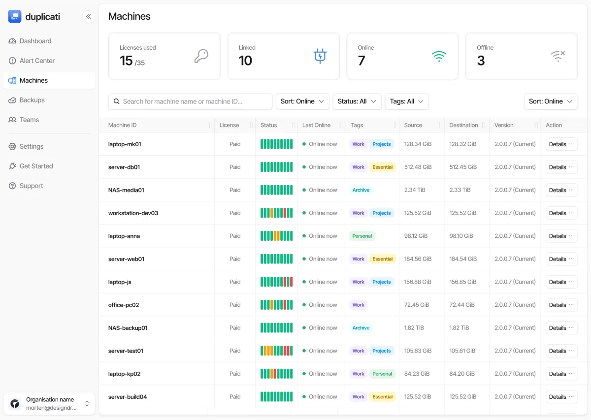Duplicati: A free, open-source backup client that securely stores ...